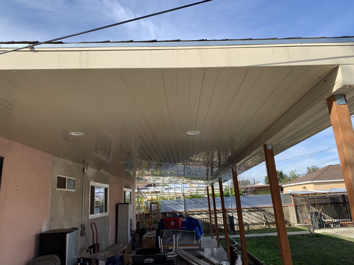 Solid Roof Vinyl Patio Cover - Vinyl Fence 4 Less