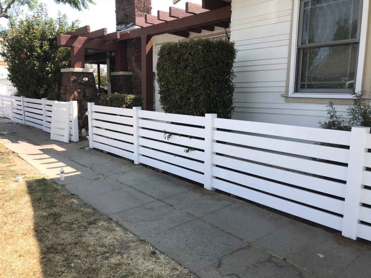 Vinyl Rail Fence - Horizontal - Vinyl Fence 4 Less